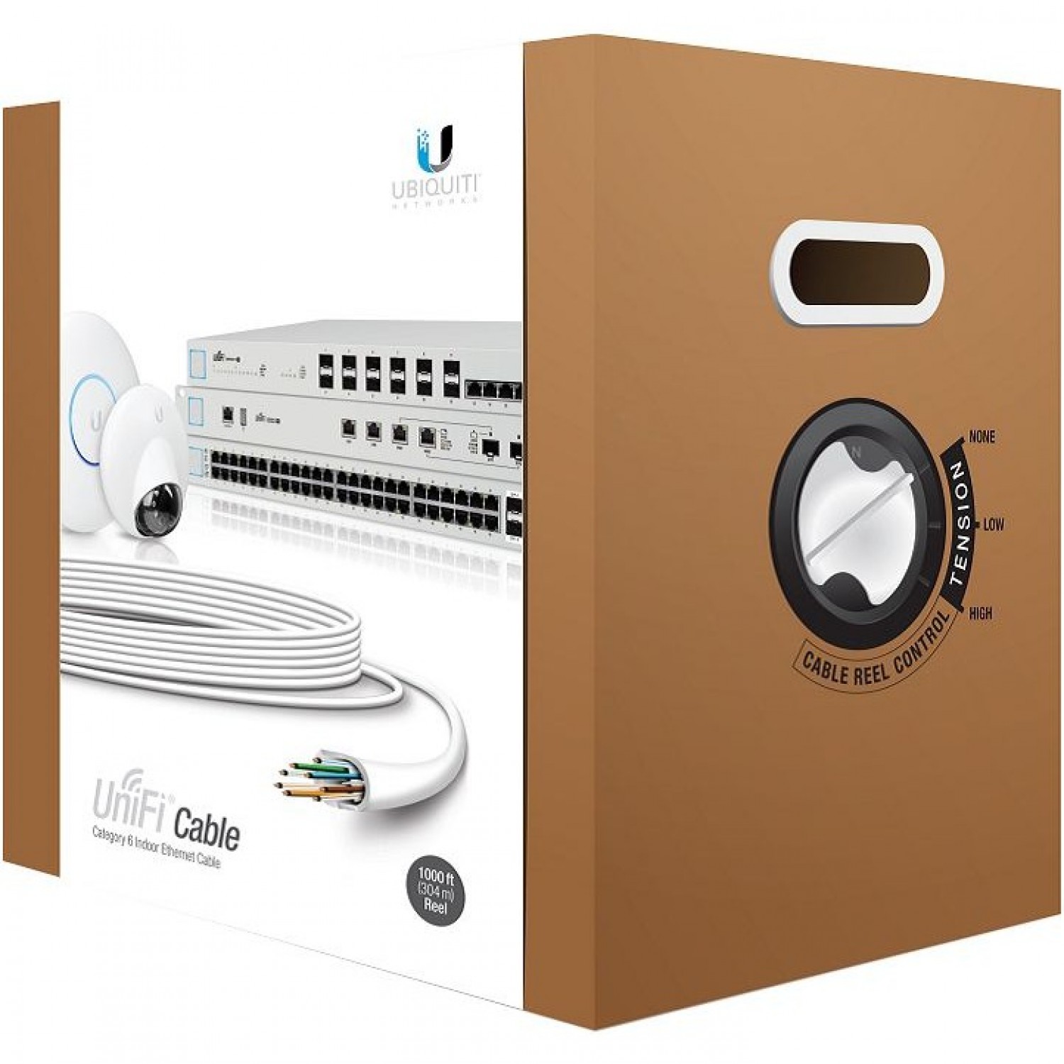 Кабель UBIQUITI UNIFI CABLE категории 6, CMR, 4 пары, 305 м, для ...